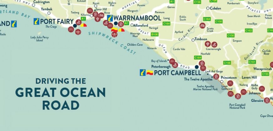 Great Ocean Road Map - Stops, Attractions, Beaches and Facilities ...